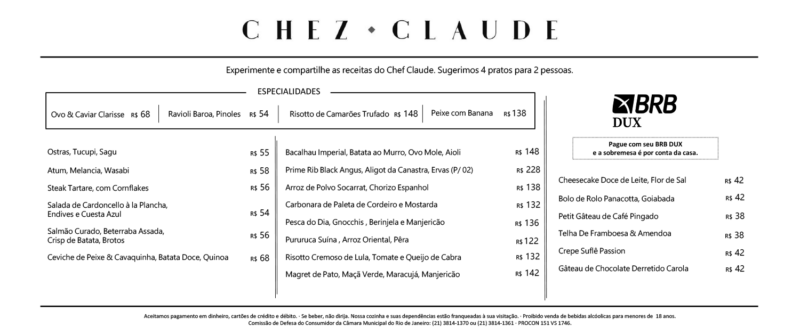 Chez Claude | By Chez Claude – Restaurante Chez Claude