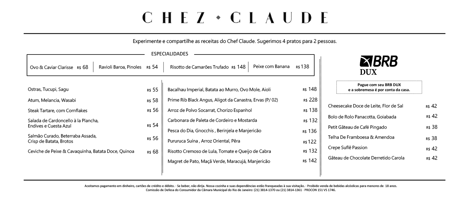 Chez Claude | By Chez Claude – Restaurante Chez Claude